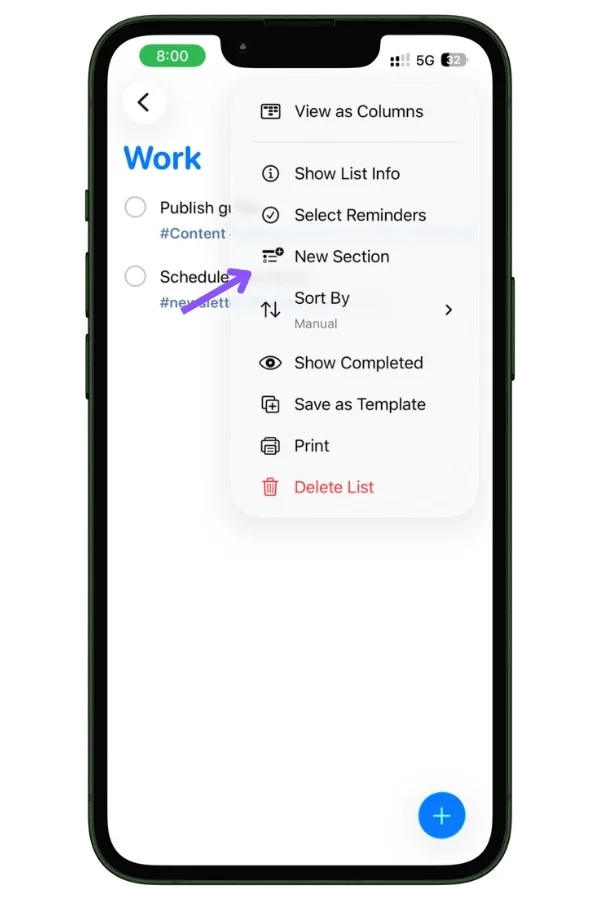 Apple Reminders Grocery List That Runs Itself
